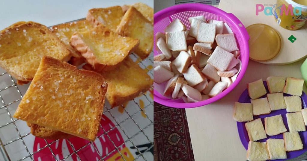Potong Roti Kecil, Bakar Sampai Rangup, Resipi Awesome Ibu Ni Buat Anak ...
