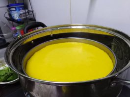 Cuba Kuih Lapis Labu Gedik Ni Pula, Warna Cantik, Sedap & Berlemak, Nak ...