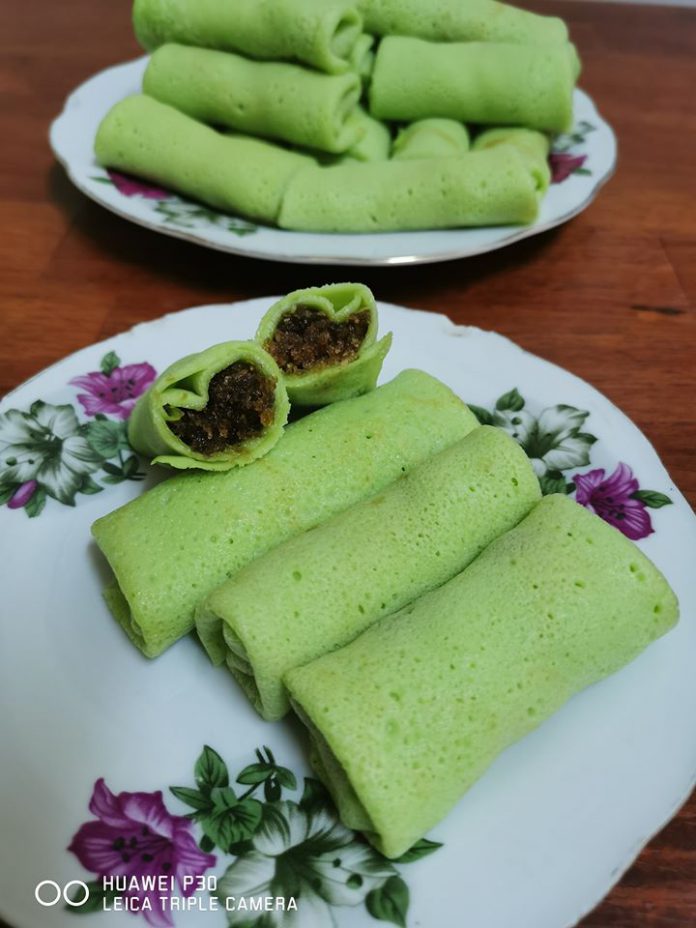 Sedapnya Kuih Ketayap Ni, Inti Penuh Puas Makan, Mudahnya Nak Buat!