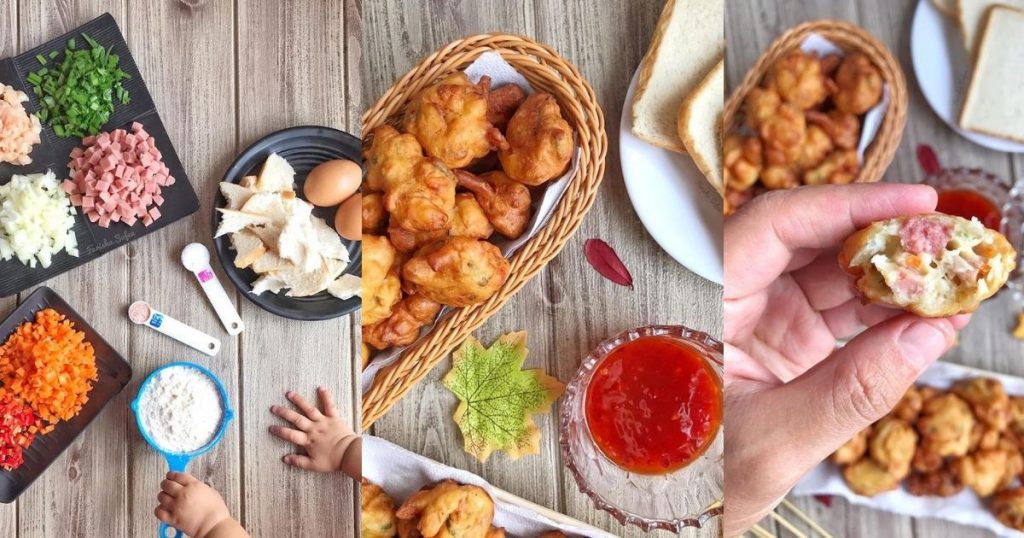 Cucur Roti Mudah & Sedap. Teksturnya Lembut, Idea Kudapan Untuk Anak