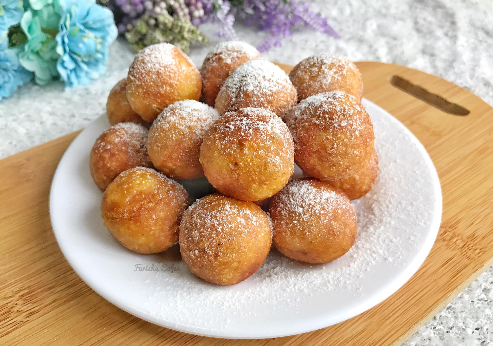 Cucur Manis Bebola Ubi Keledek, Comel Bulat-Bulat Bentuknya, Nak Buat ...