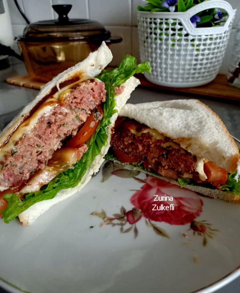 Resipi Sandwich Daging Burger, Lagi Sedap Olah Semula, Rasa Lagi Power!