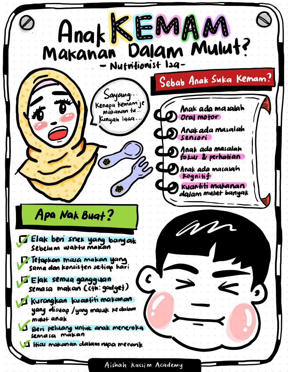 Jangan Biarkan Anak Kemam Makanan Dalam Mulut Lama-Lama! Risau Ada ...