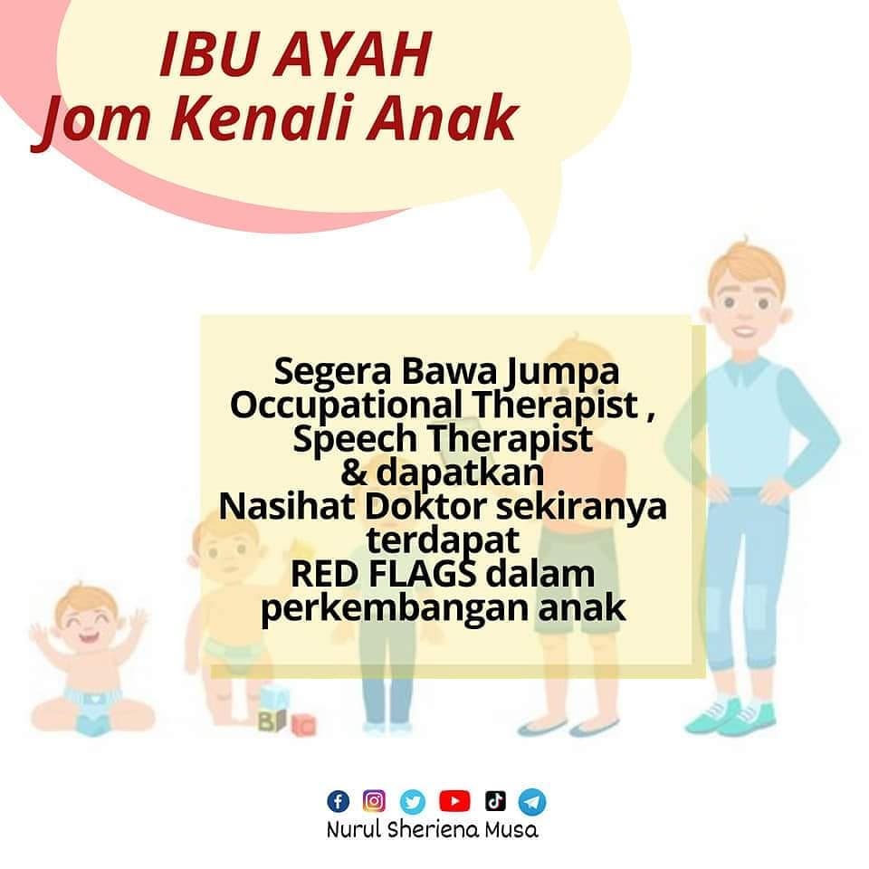 Nak Tahu Perkembangan Anak Normal Atau Lambat, Red Flags Ini 'Que' Ibu ...
