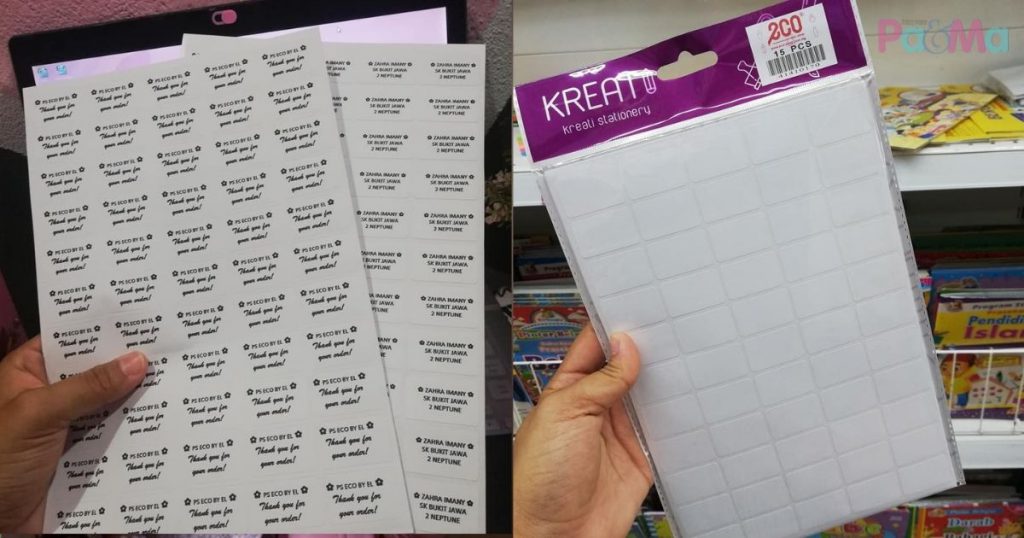 Modal Hanya RM2.10, DIY Sticker Label Sendiri Untuk Anak, Mudah Sungguh!