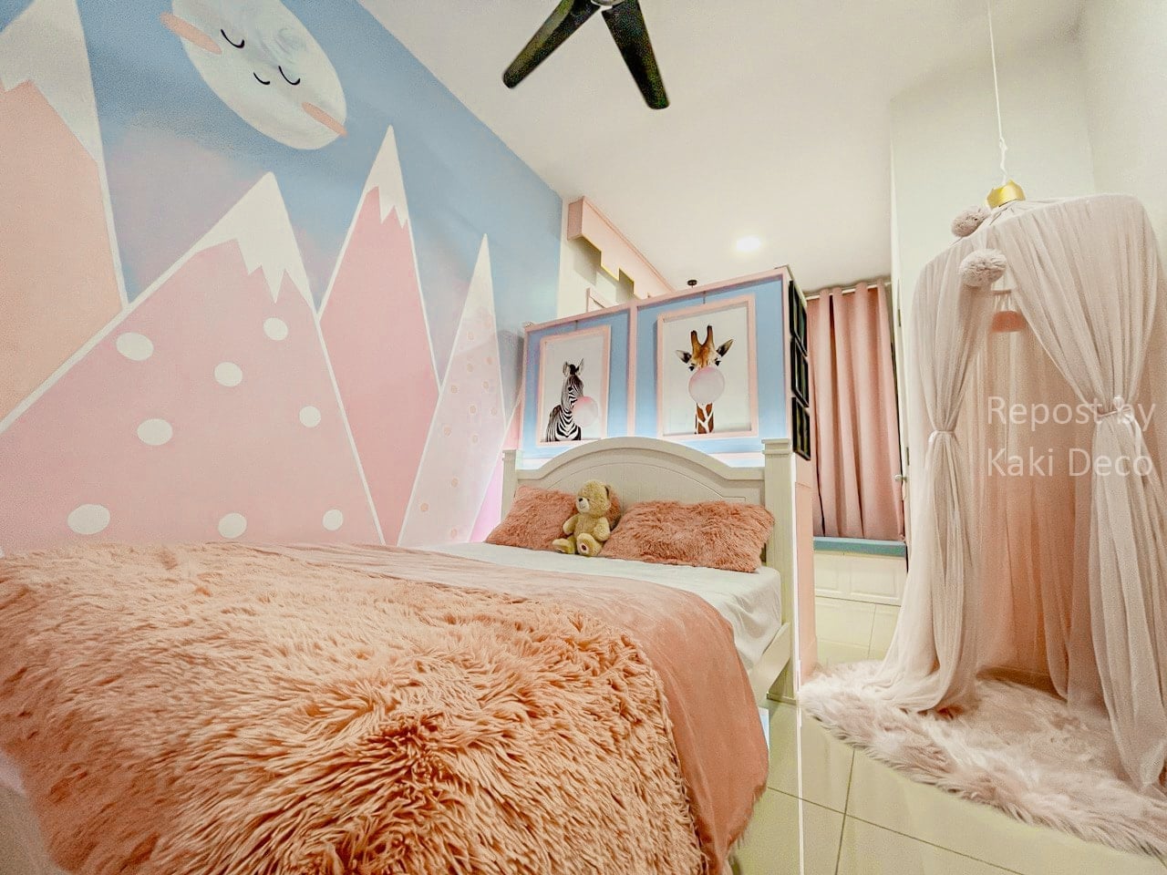 100 Peratus DIY, Dekor Simple Tapi Kemas, Tema Pic Pink Untuk Bilik ...