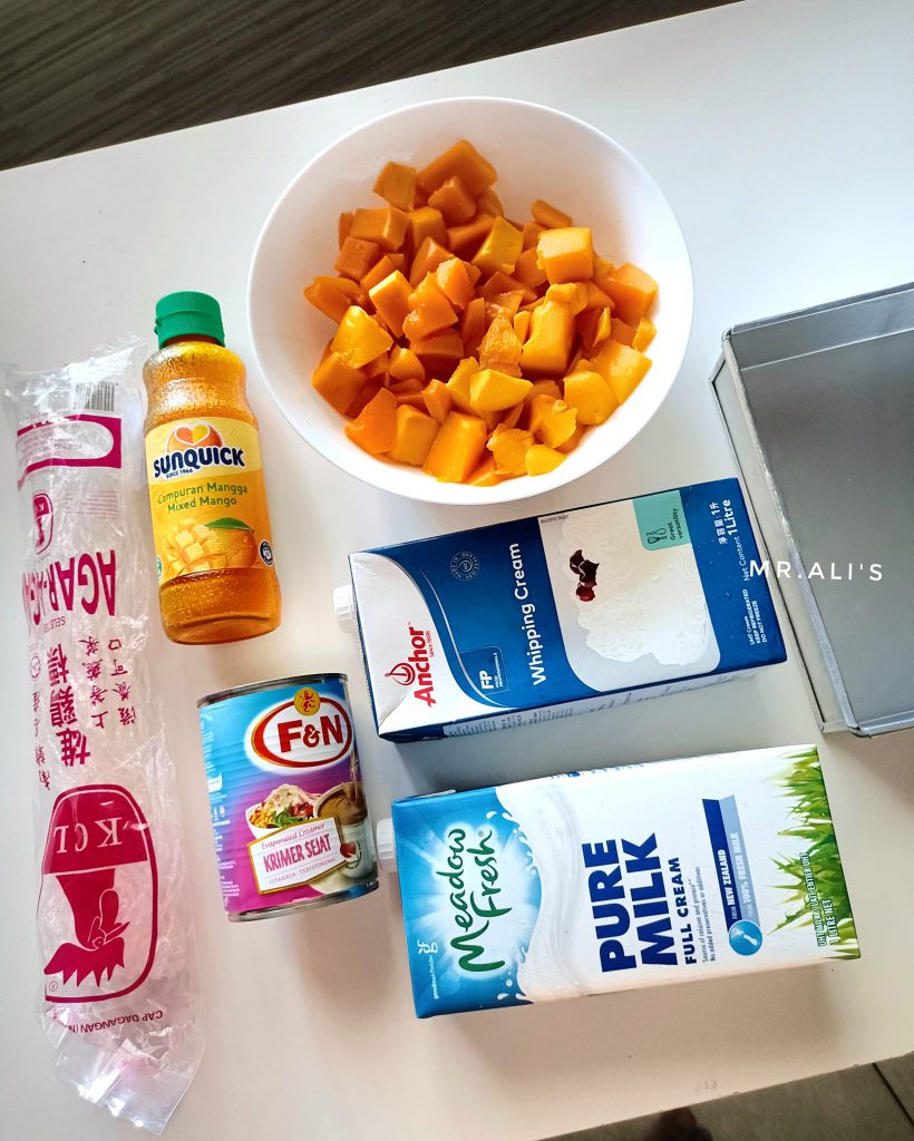 Cara Buat Puding Mangga Viral, Potong Dadu Lagi Cantik Susunan, Padu ...