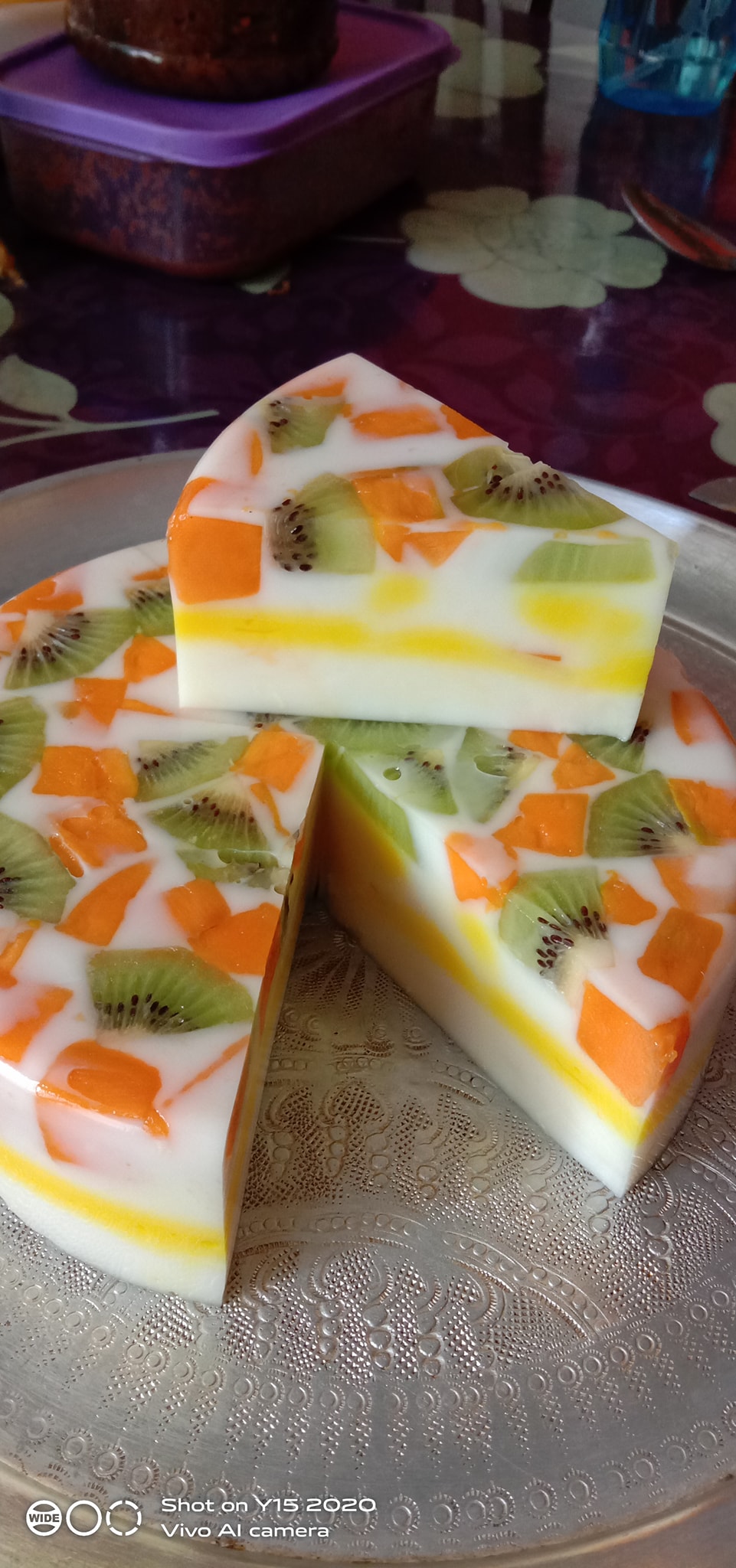 Resipi Puding Buah Segar, Rasa Manis-Manis Masam, Nak Buat Pun Senang!