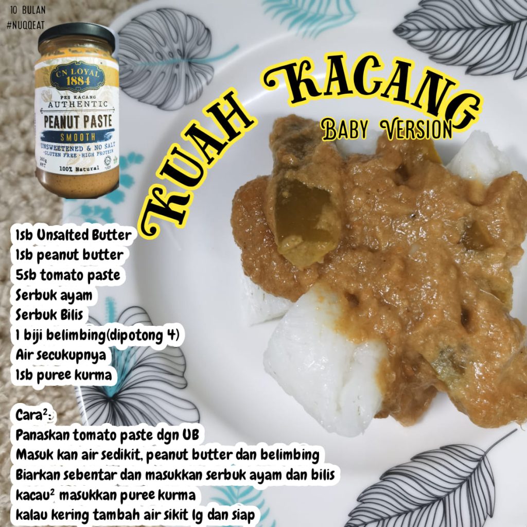 Resepi Rendang Ayam & Kuah Kacang Versi Bayi, Memang Sedap! Baby Pun ...