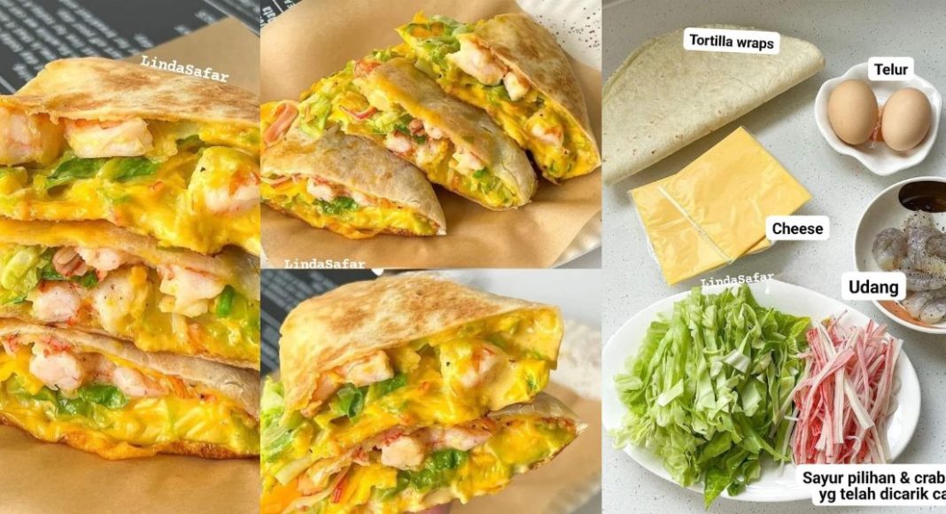Tortilla Wraps Crabsticks Cheese Menu 'Simple' Untuk Sahur Anak. Mudah ...