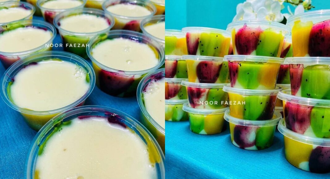 Puding Tutti Fruity Warna- Warni, Potluck Jamuan Hari Raya Sekolah ...