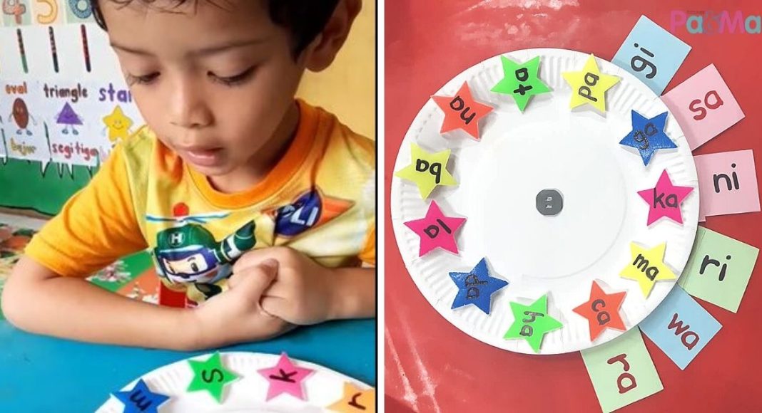 Anak Lagi Cepat Membaca Guna Roda Mainan Macam Ni, DIY Saja Roda Suku ...